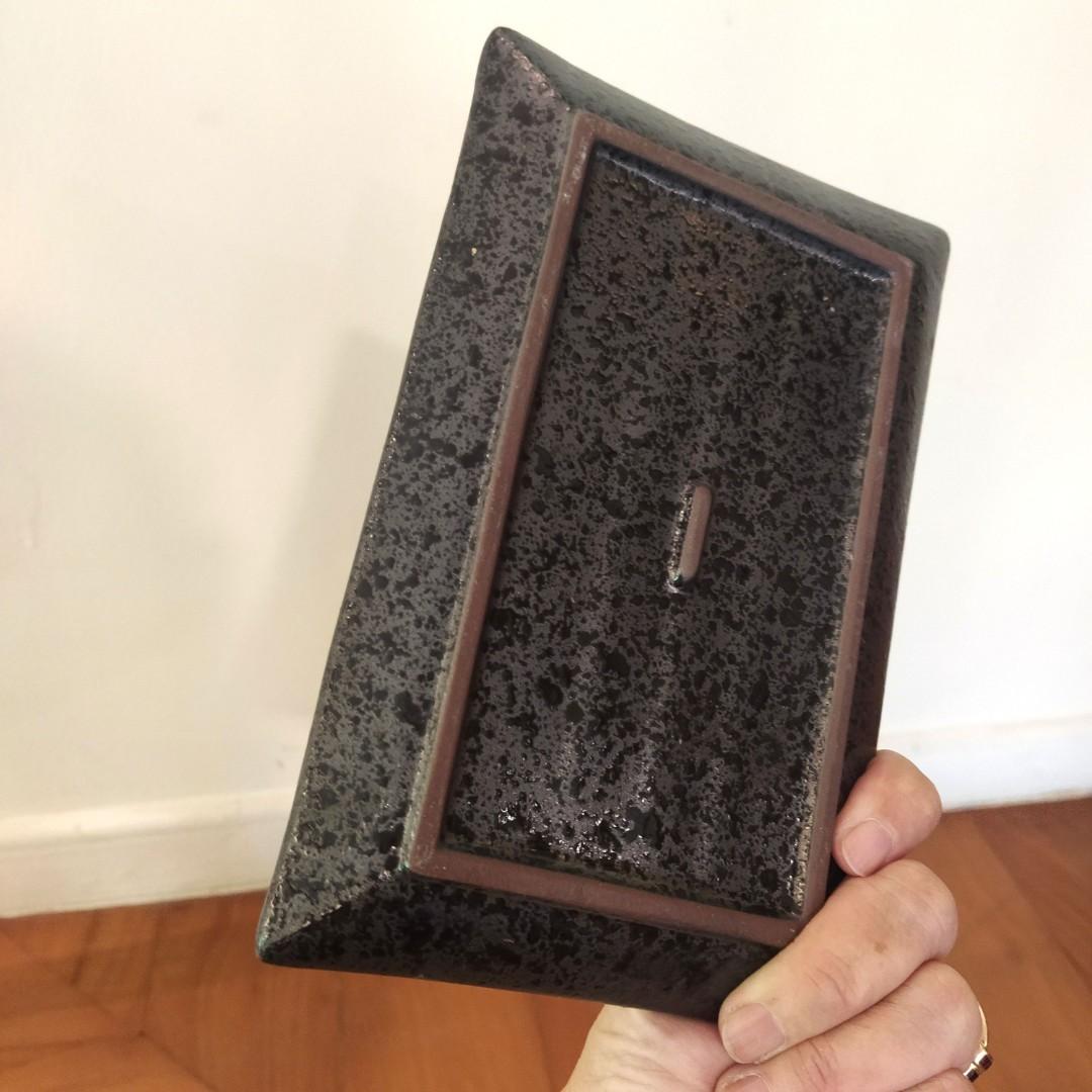 Black Rectangular Ceramic Tray / Plates, Furniture & Home Living ...