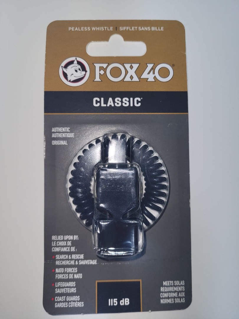 [BNIB] FOX 40 Classic Whistle + Coil (Black), Sports Equipment, Sports ...