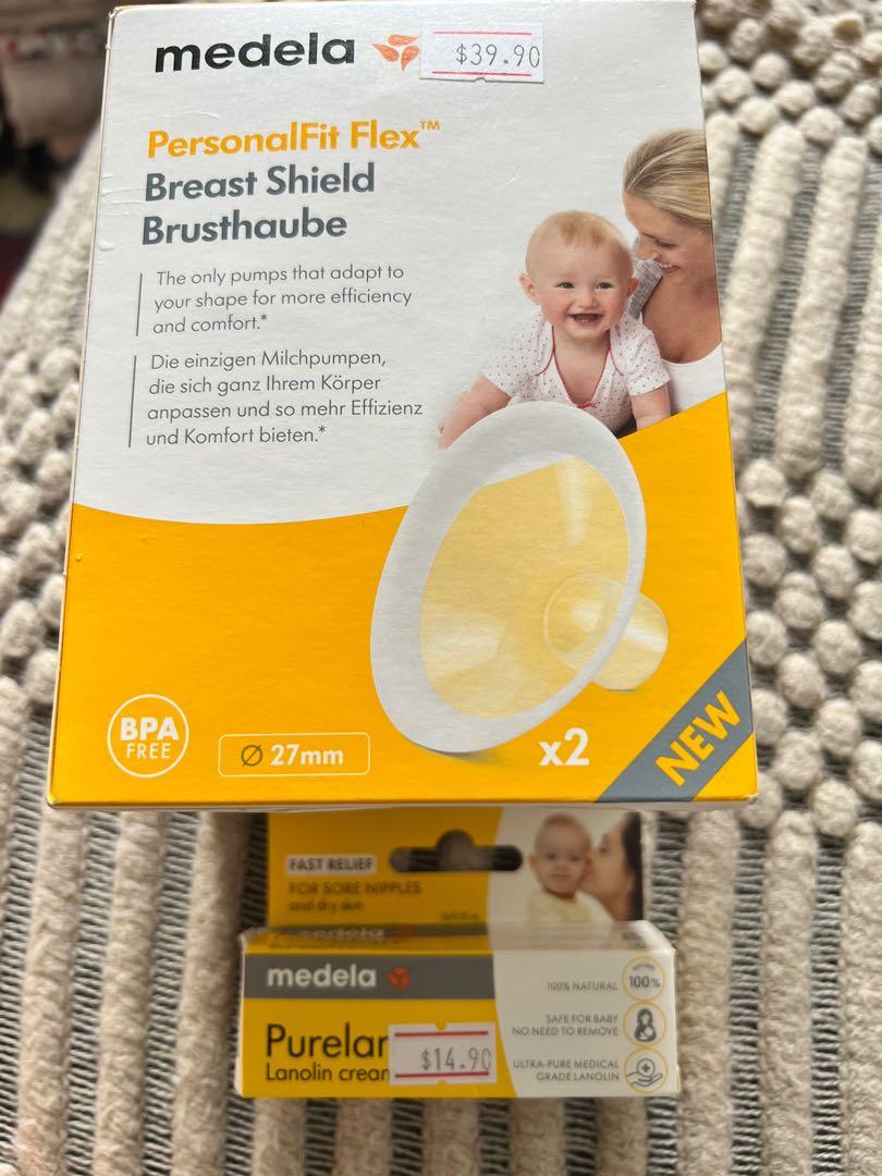 Brand new Medele Breast Shield & Lanolin Cream, Babies & Kids, Nursing ...