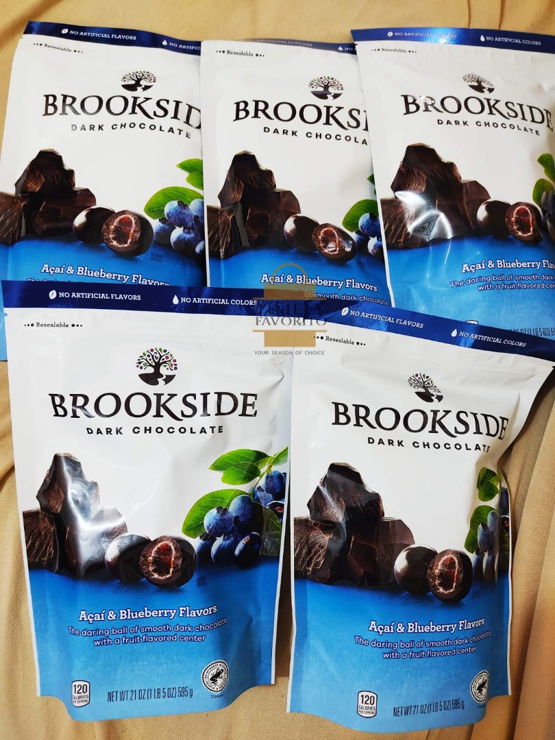 Brookside Dark Chocolate Acai and Blueberry Flavor, Food & Drinks ...
