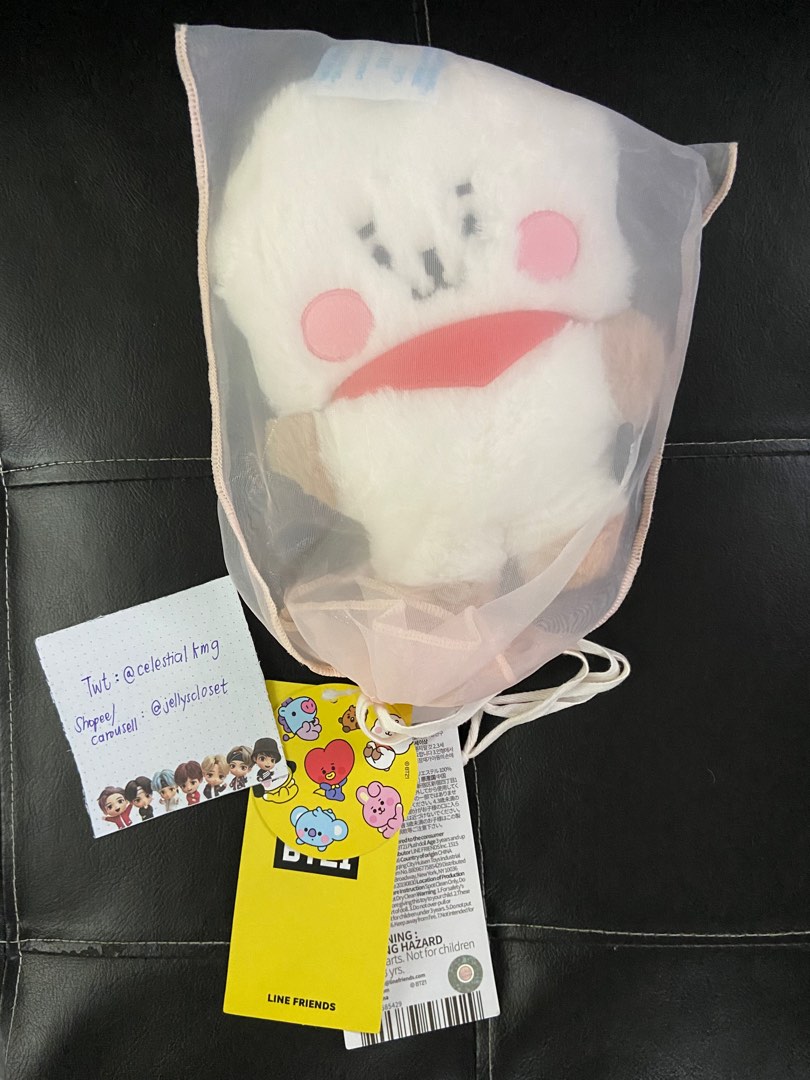 BT21 Baby RJ Flat Fur Face doll, Hobbies & Toys, Memorabilia ...