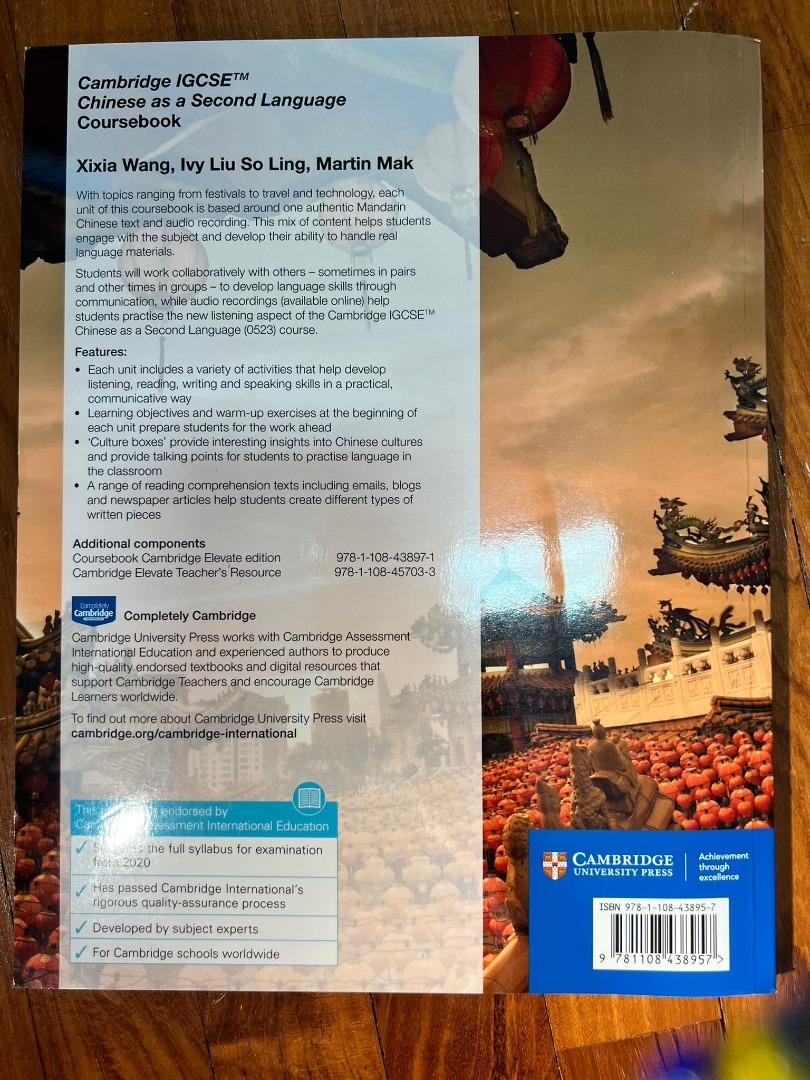 Cambridge IGCSE - Chinese as a second language, Hobbies & Toys, Books ...