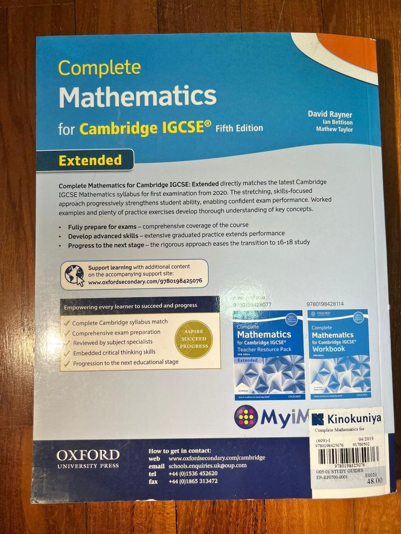 Cambridge IGCSE Mathematics, Hobbies & Toys, Books & Magazines ...