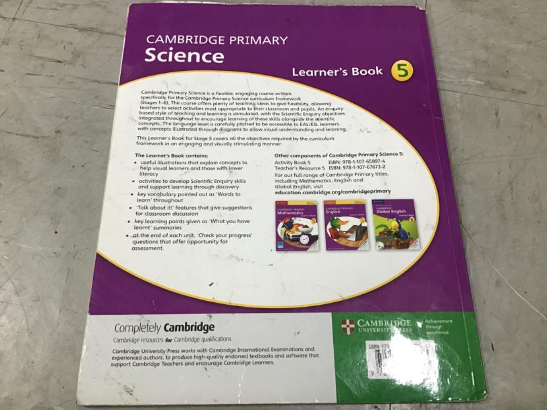 Cambridge Primary Science Learner’s Book 5, Hobbies & Toys, Books ... Cambridge Primary Science Learner’s Book 5, Hobbies & Toys, Books ...
