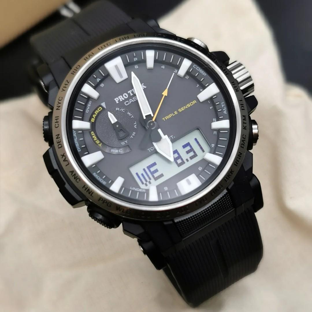 CASIO PROTREK, 男裝, 手錶及配件, 手錶 - Carousell