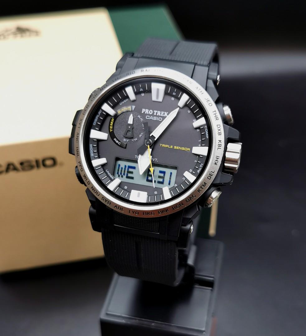 CASIO PROTREK, 男裝, 手錶及配件, 手錶 - Carousell
