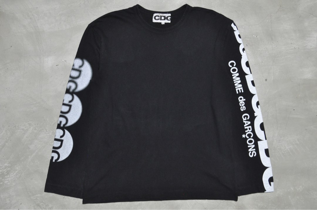 CDG CDG CDG - 2019 - Logo Longsleeves, Men's Fashion, Tops & Sets ...