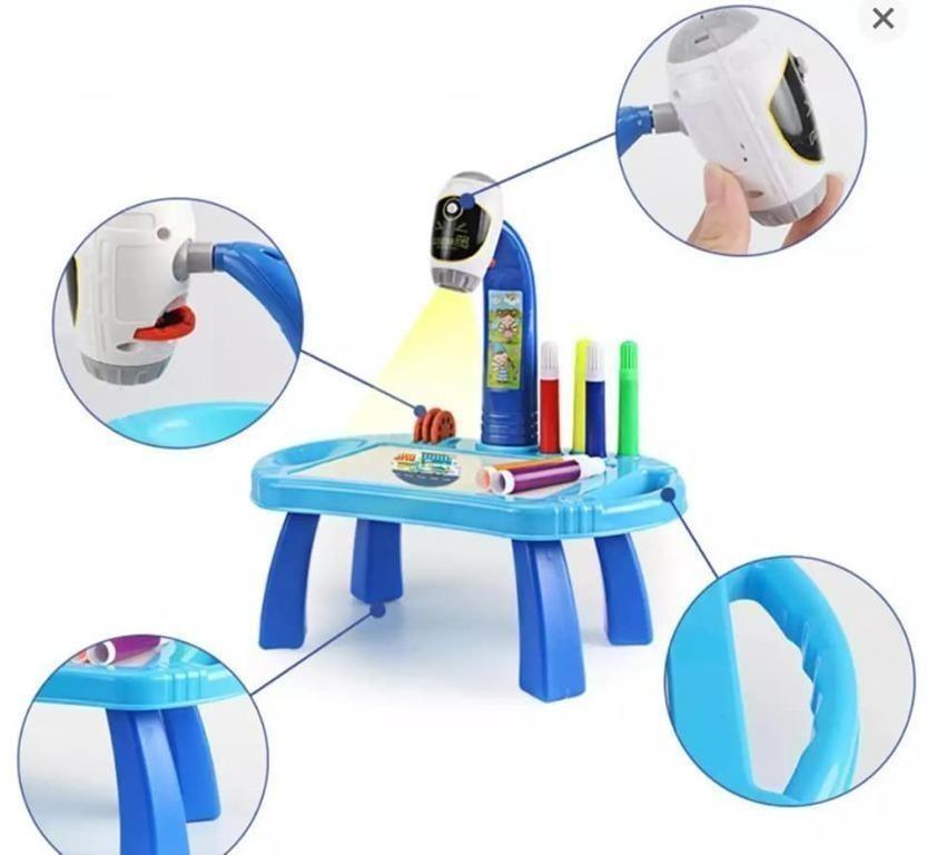 Child Learning Desk with Smart Projector, Kids Educational Painting ...