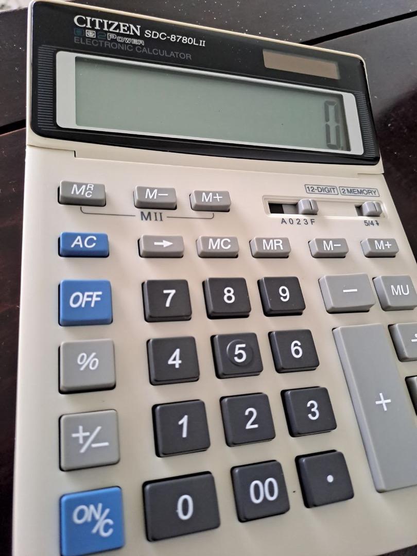 CITIZEN Calculator (SDC-8780LII), Hobbies & Toys, Stationery & Craft ...