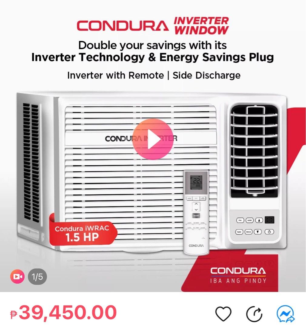 Condura 1.5hp Inverter Aircon Like New, TV & Home Appliances, Air ...