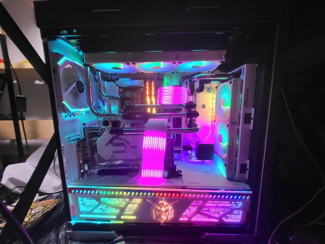 copper tube split water cooling gaming pc, Computers & Tech, Desktops ...