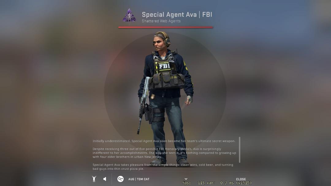 Csgo Special Agent Ava | FBI, Video Gaming, Gaming Accessories, In-Game Products on Carousell