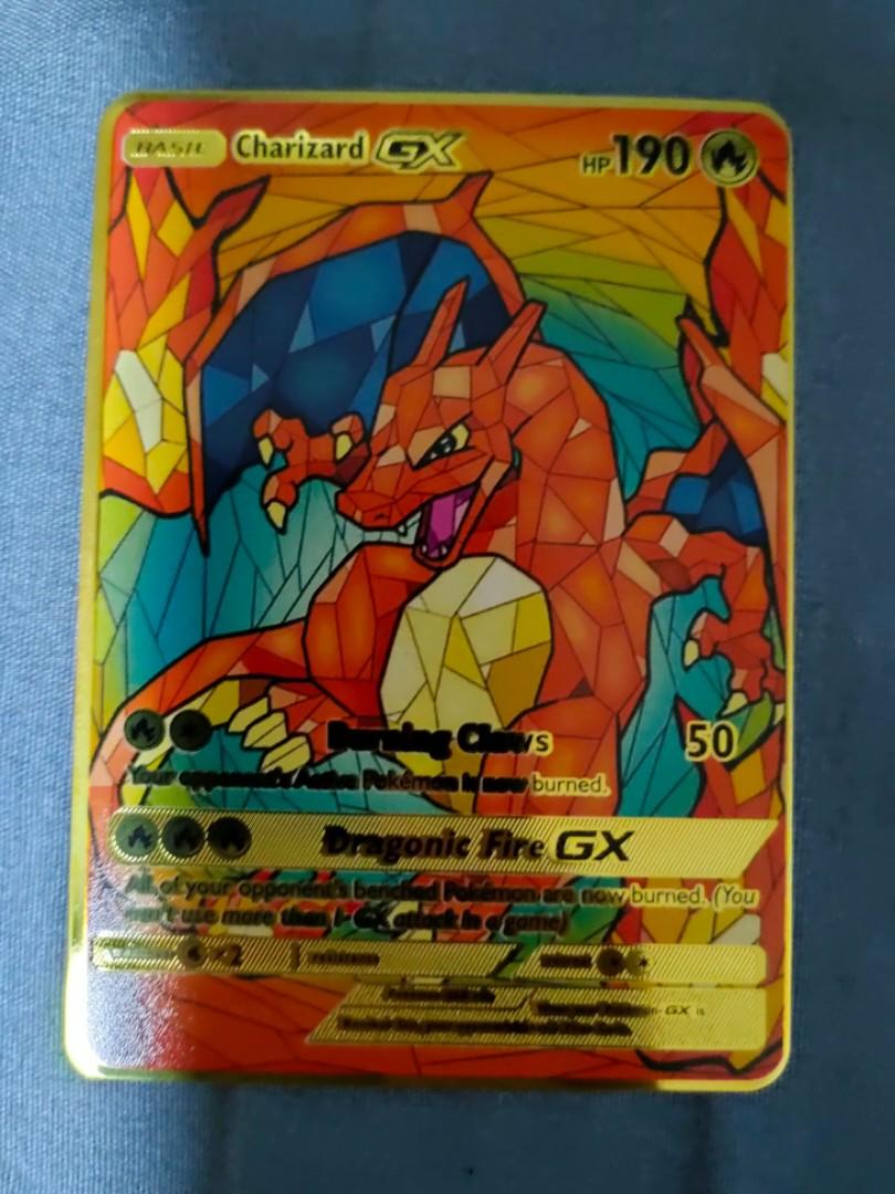 Custom Charizard GX card, Hobbies & Toys, Toys & Games on Carousell