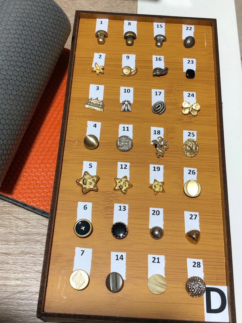 Buttons for craft/Tailoring ruler, Hobbies & Toys, Stationery & Craft ...