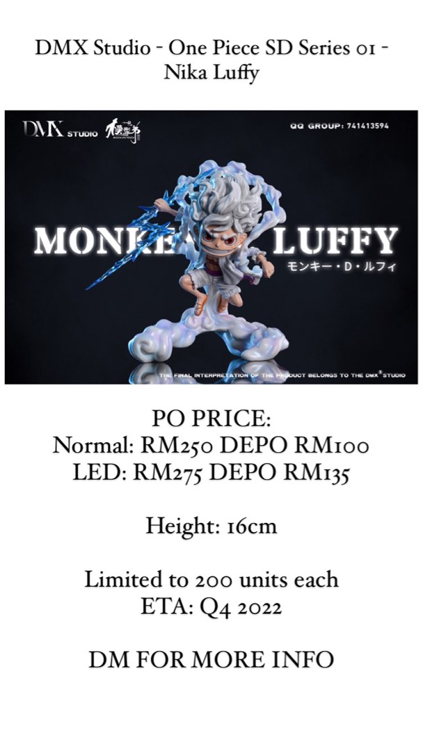 DMX Studio - One Piece SD Series 01 - Nika Luffy, Hobbies & Toys, Toys ...