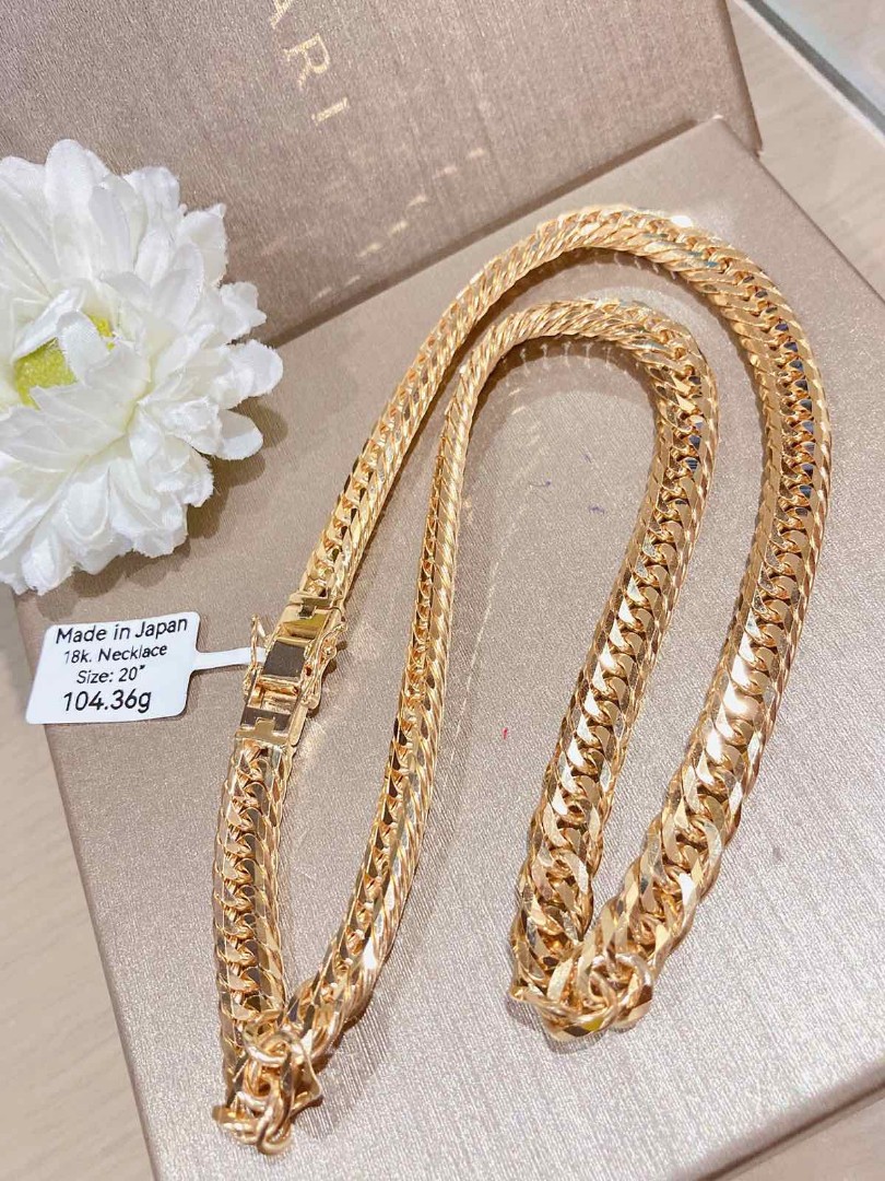 DoublelockJapan Necklace k18 Japan gold, Women's Fashion, Jewelry ...