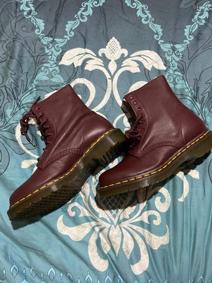 Dr. Martens 1460 Pascal Cherry Red, Women's Fashion, Footwear, Boots on Carousell