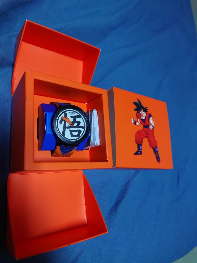 Dragonball X Swatch Goku watch, Men's Fashion, Watches & Accessories ...