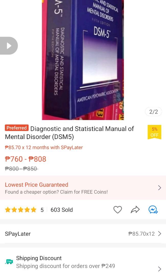 Reprinted DSM-5 (Hardbound), Hobbies & Toys, Books & Magazines ...
