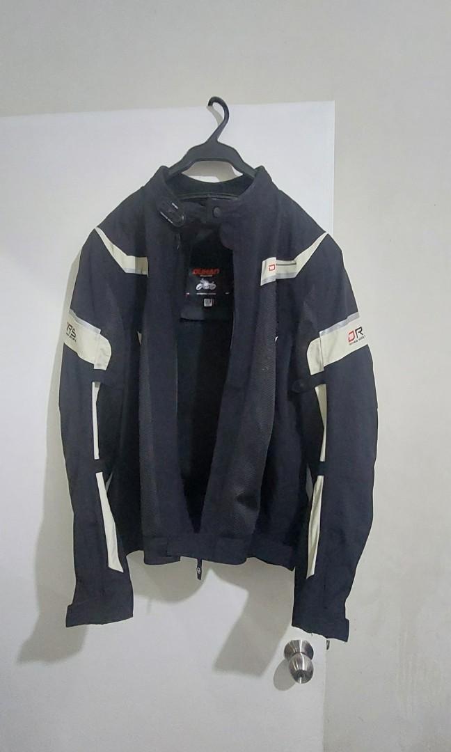 Duhan DRS motorcycle jacket and komine half finger gloves, Men's ...