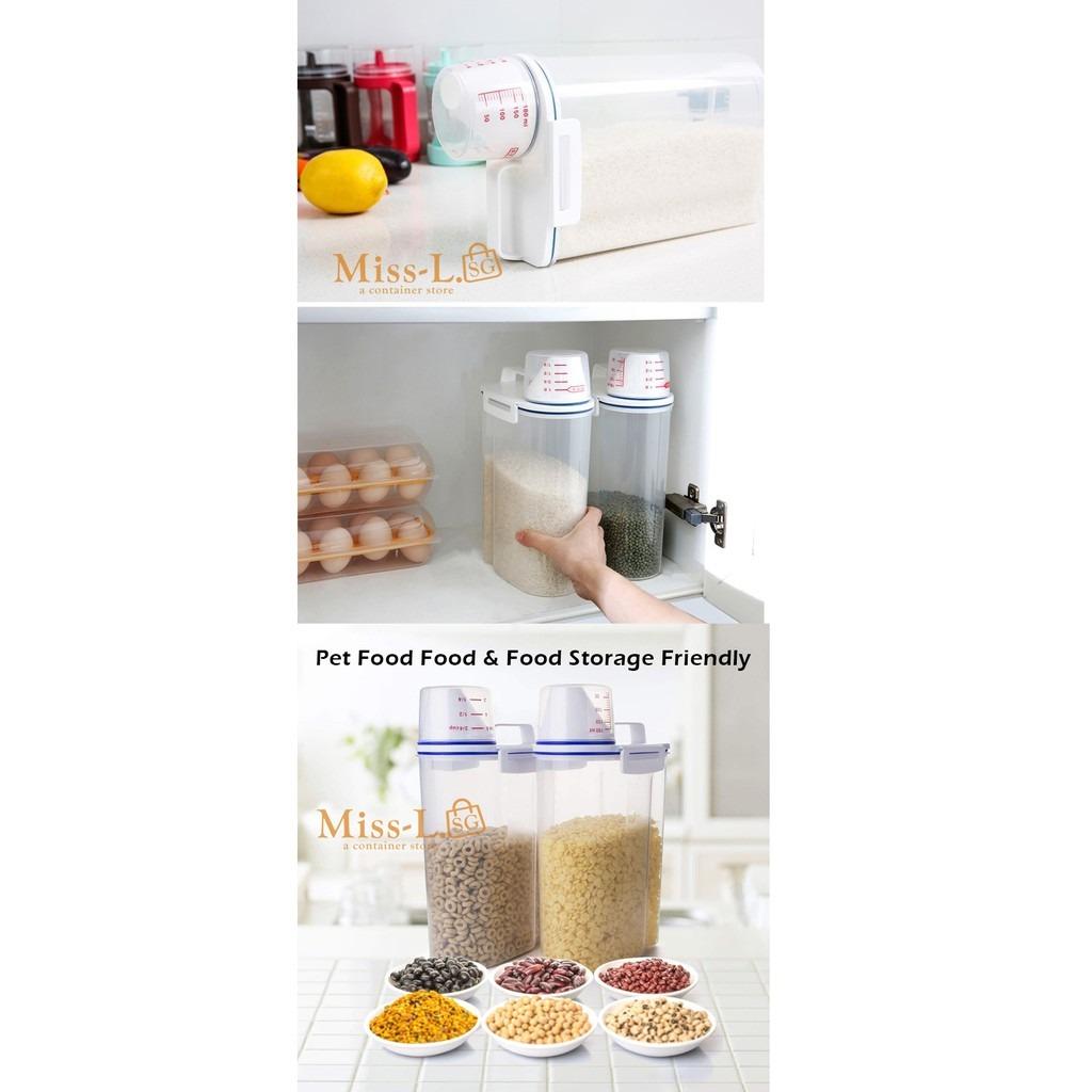 EKORRE-2KG Sealed Cereal Dispenser/rice dispenser/rice container/rice ...