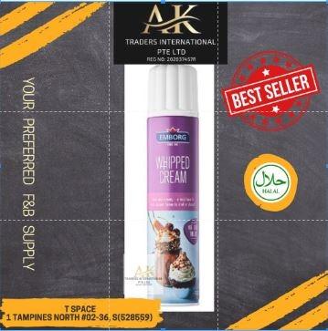 EMBORG WHIPPING CREAM 1L HALAL, Food & Drinks, Spice & Seasoning on ...