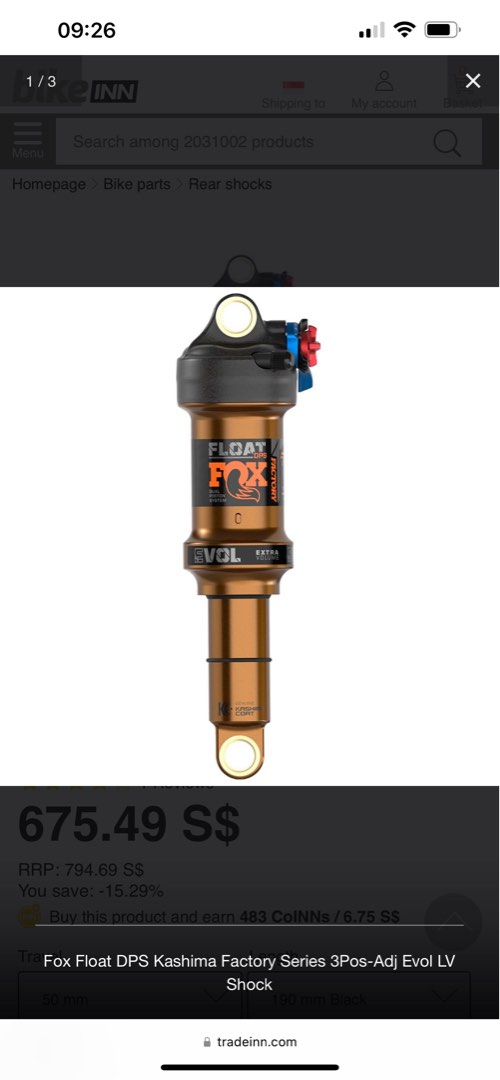 Fox Float DPS Kashima Factory Series, Sports Equipment, Bicycles ...