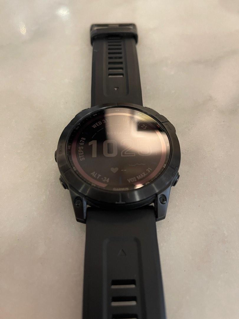 Garmin Fenix 7X Sapphire Solar Multi-band GPS Watch (51mm) Black DLC ...