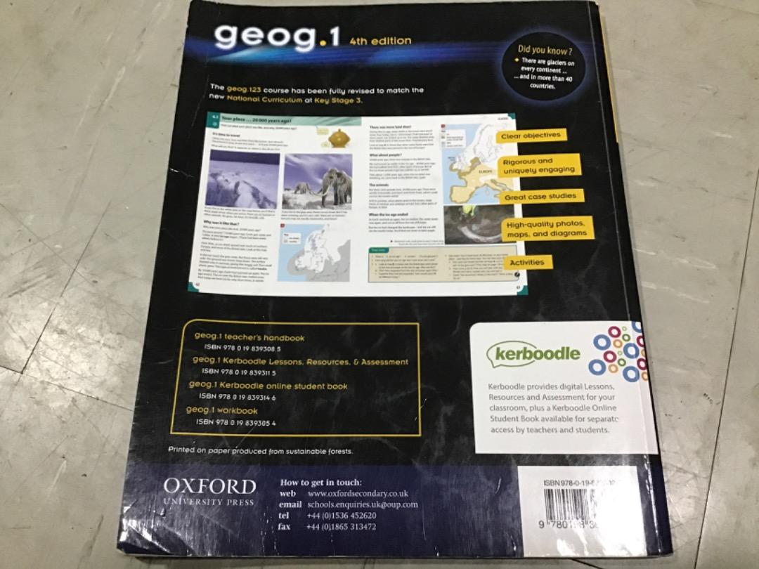 Geog.1 Geography For Key Stage 3 4th Edition, Hobbies & Toys, Books ...