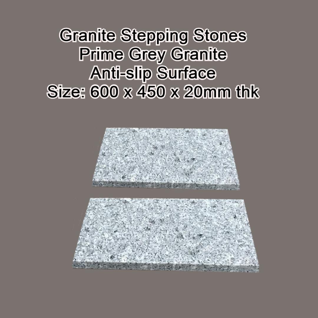Granite Stepping Stone 600x450x20mm Grey, Furniture & Home Living ...