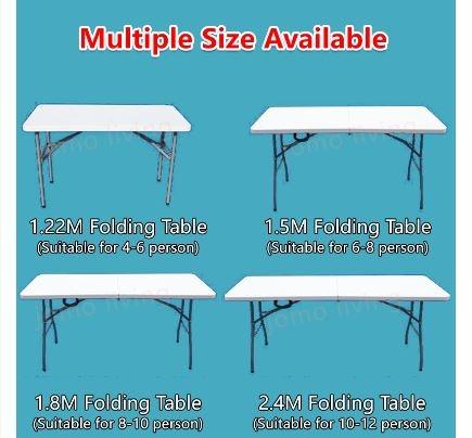 HDPE Portable Folding Table Travel Outdoor Foldable Tables Study Table ...