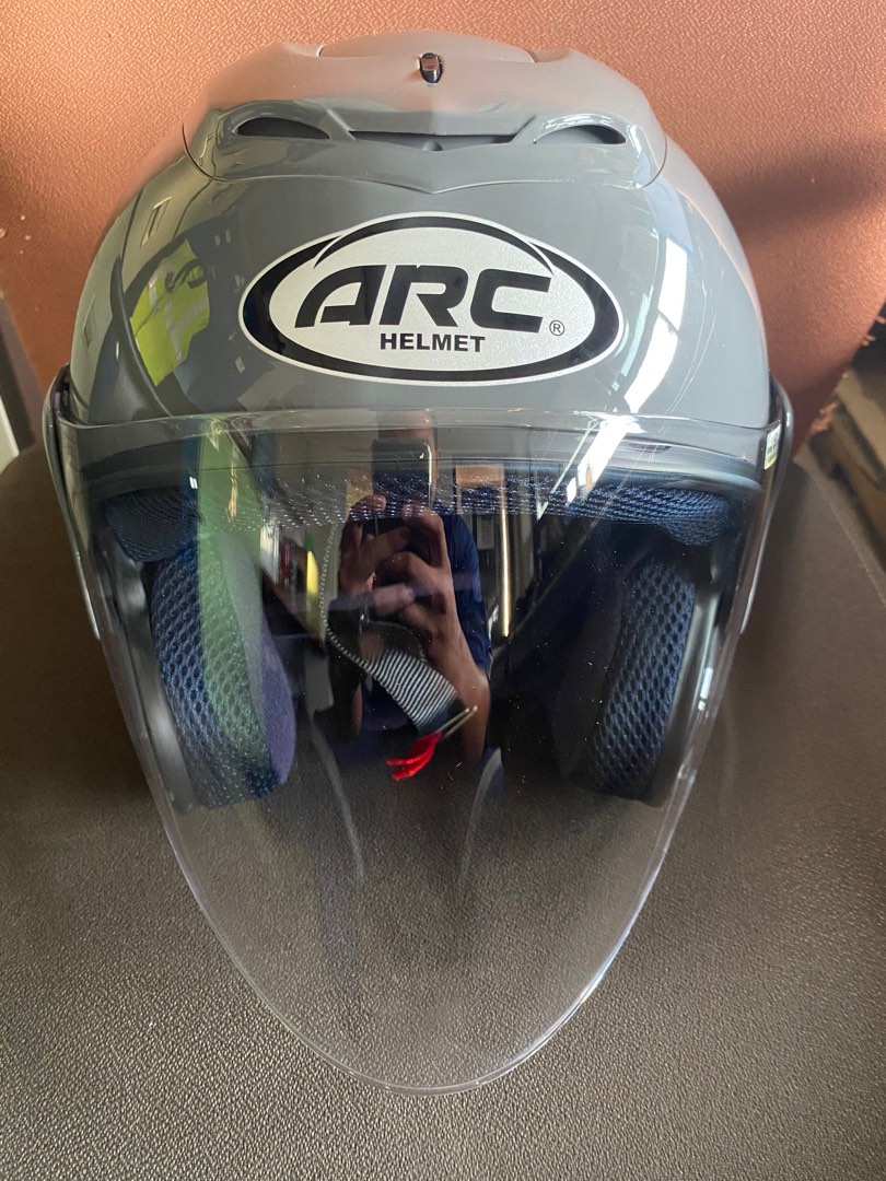Helmets Arc Ritz Modern Grey / Nardo Grey, Motorbikes on Carousell