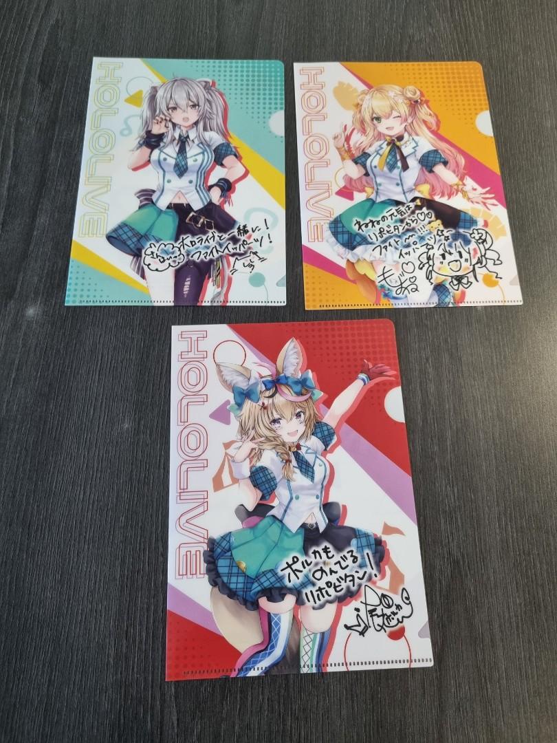 Hololive x Family Mart A5 Files Ookami Mio Shirakami Fubuki Tokoyami Towa Nakiri Ayame Omaru ...