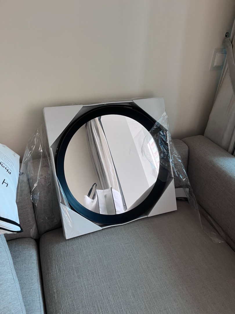 Hooga mirror and 3x ikea frames and art, Furniture & Home Living, Home ...