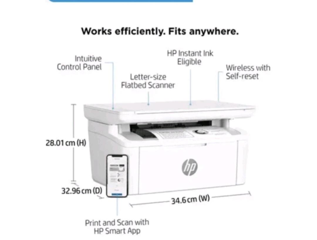 HP laserjet MFP M141w printer, Computers & Tech, Printers, Scanners ...