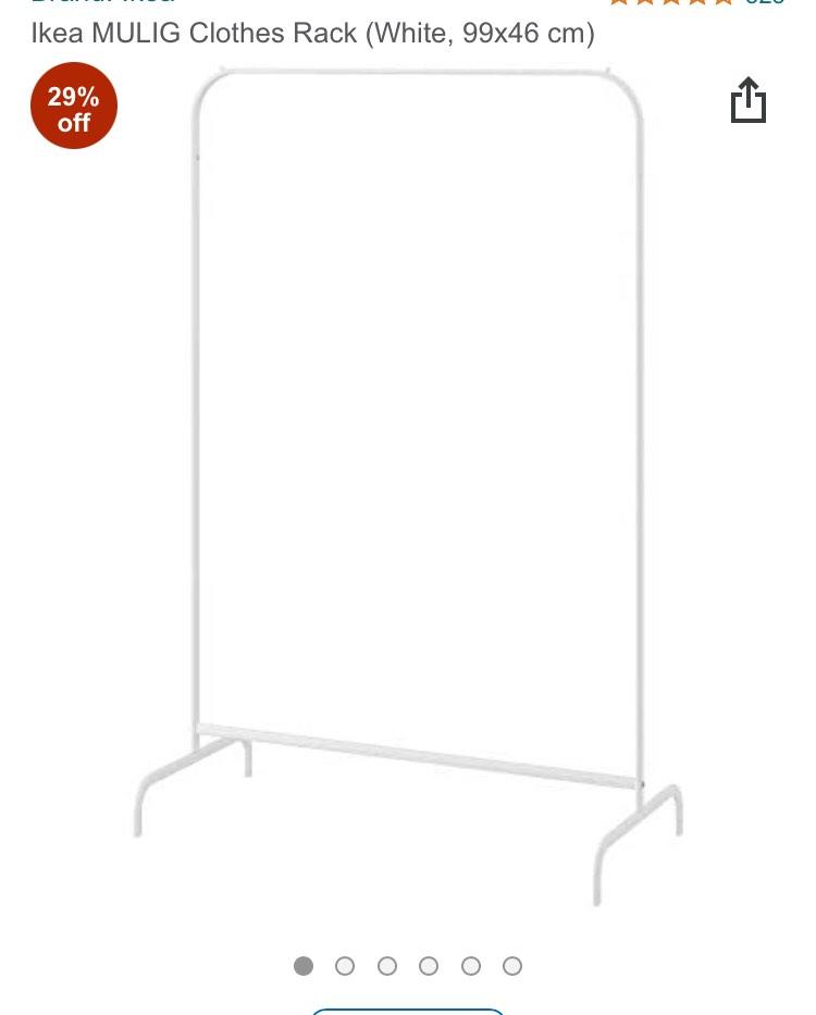 IKEA CLOTH RACJ MULIG, Furniture & Home Living, Bathroom & Kitchen ...