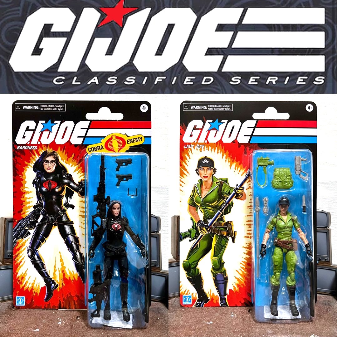 [In hand] Hasbro G.I. GI Joe Classified Series Baroness and Lady Jaye ...