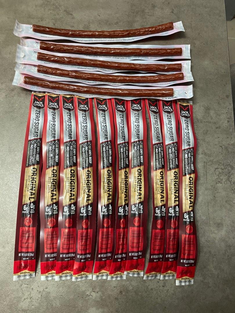 Jack link’s zero sugar beef sticks, Food & Drinks, Packaged & Instant Food on Carousell