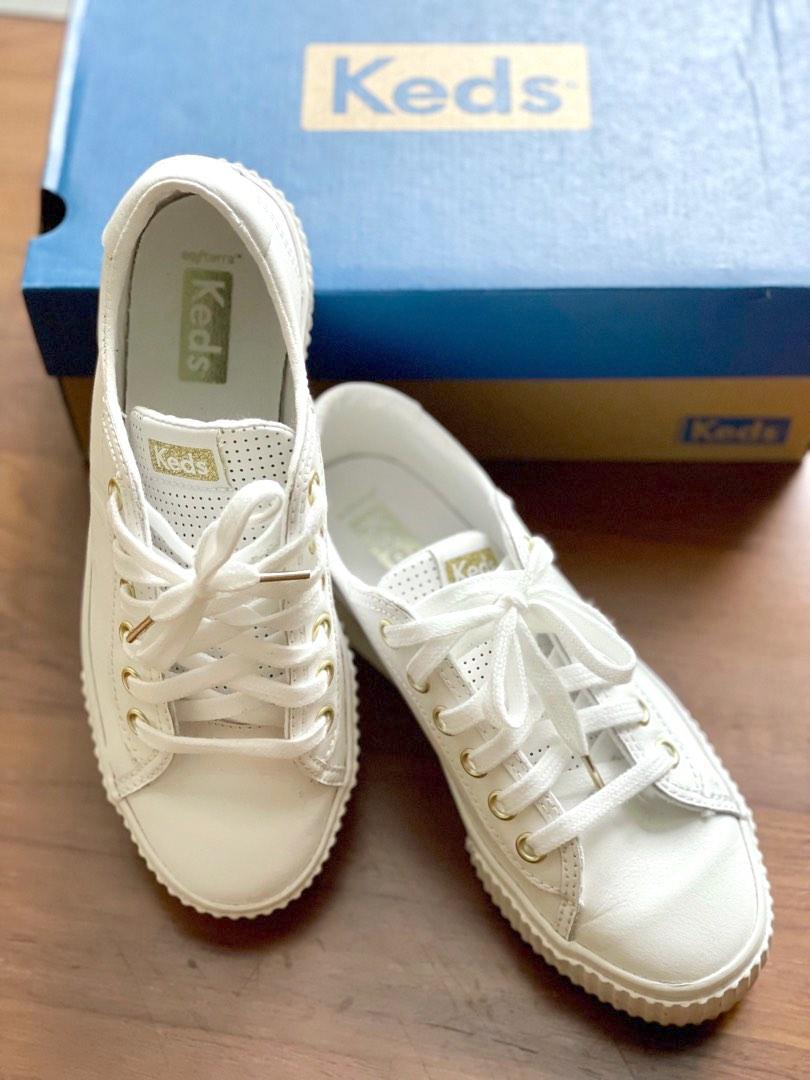 Keds white sneakers, Women's Fashion, Footwear, Sneakers on Carousell