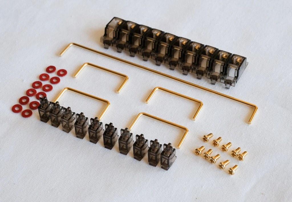 Durock v2/v3 Lubed + Holee modded stabilisers screw ins / plate mounted ...