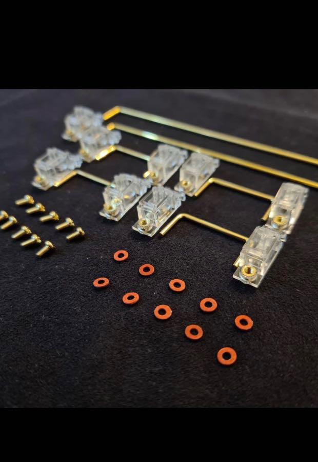 Durock v2/v3 Lubed + Holee modded stabilisers screw ins / plate mounted ...