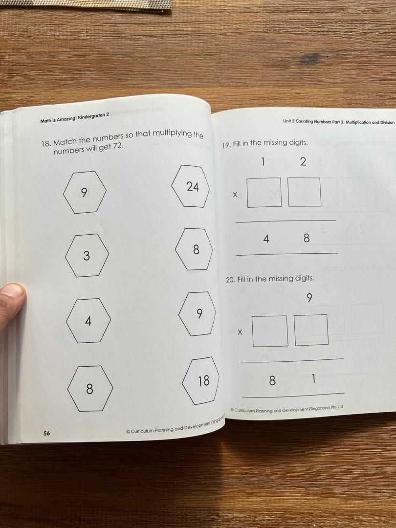 Kindergarten 2 Math and comprehension books, Hobbies & Toys, Books ...