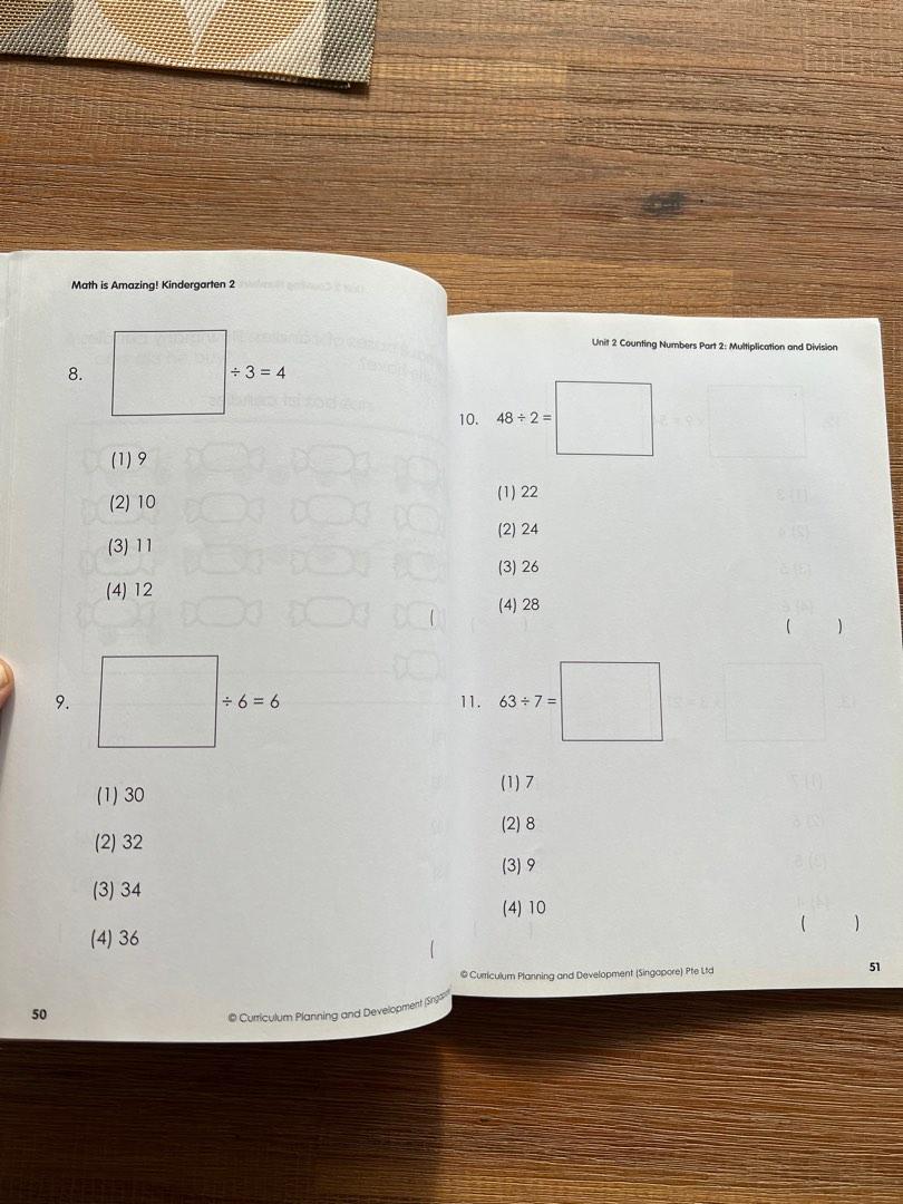 Kindergarten 2 Math and comprehension books, Hobbies & Toys, Books ...