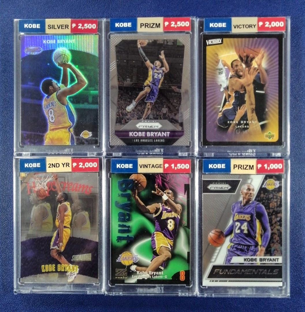 Kobe Bryant 2nd Year, Prizm NBA Cards with Free Magnetic Case, Hobbies ...