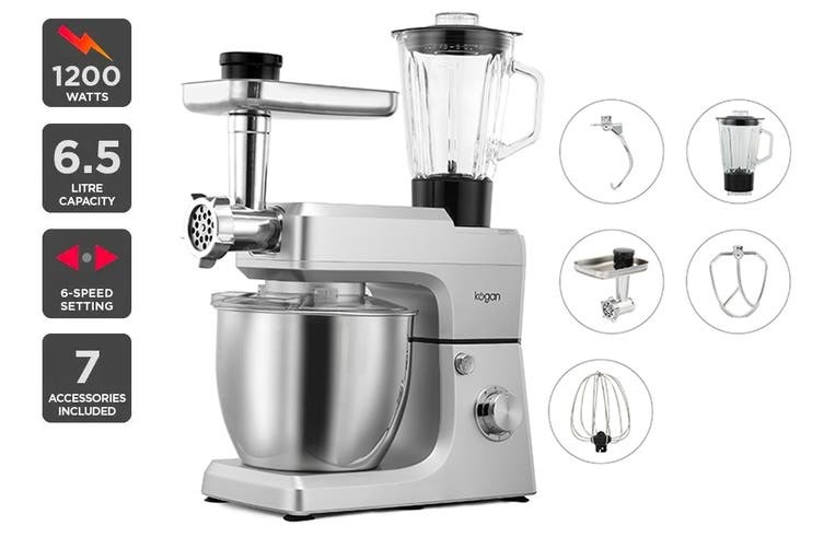 Kogan 1200W Premium Stand Mixer (Silver), TV & Home Appliances, Kitchen ...
