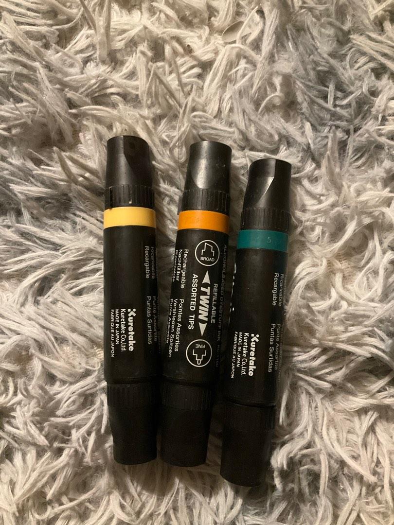 Kuretake Kurecolor Markers | Set of 3 Earth, Hobbies & Toys, Stationary ...