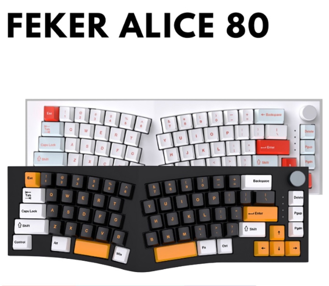 [Local Ready] Original Feker Alice 80 Keyboard Mechanical split ...