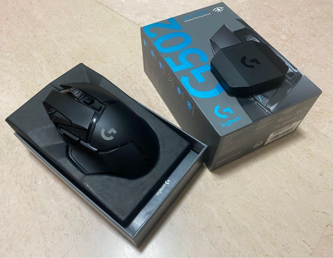 Logitech G502 lightspeed wireless gaming mouse + powerplay charging mat ...