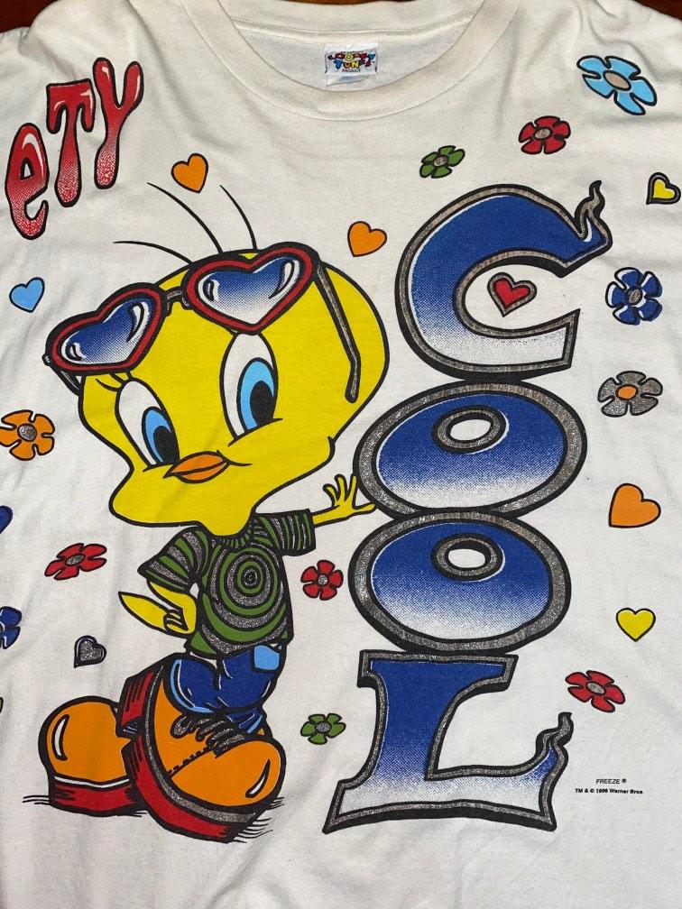 Looney Tunes Tweety Bird Vintage Tee, Men's Fashion, Tops & Sets ...