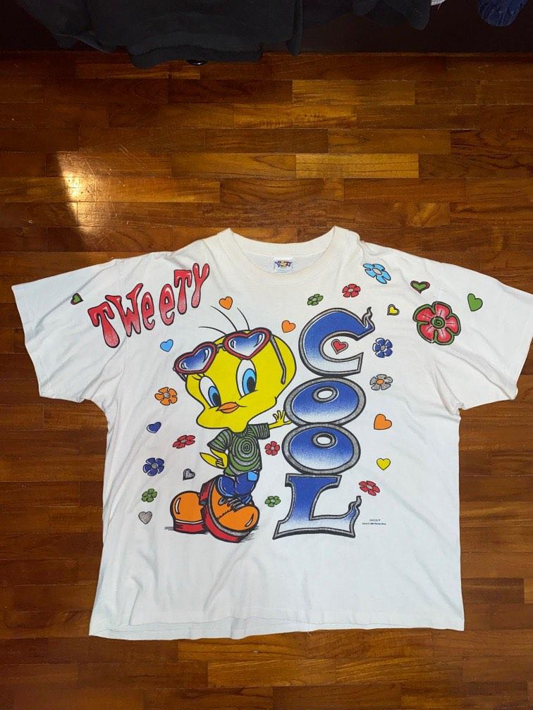 Looney Tunes Tweety Bird Vintage Tee, Men's Fashion, Tops & Sets ...